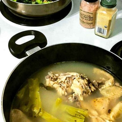 Keto Bone Broth [GF, DF, Low WW points, Whole30] - What's in Our Pantry